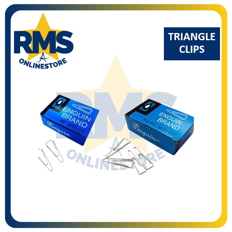 PENGUIN Triangle Paper Clip 25MM / 31MM | Shopee Malaysia