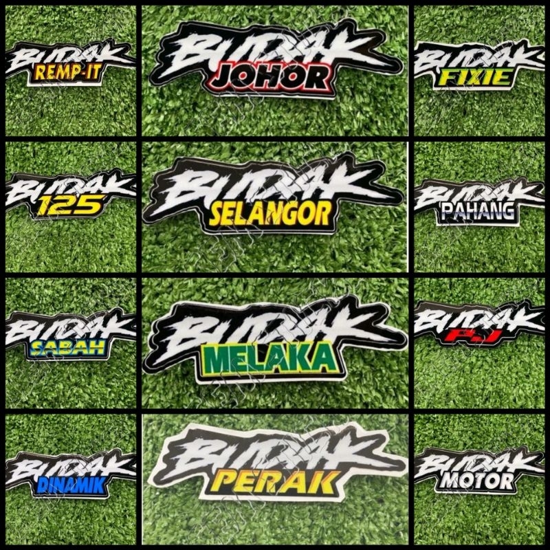 STICKER BUDAK MOTOR/LAJAK/FIXIE/REMP-IT/125/DINAMIK/PJ/KL/SELANGOR ...