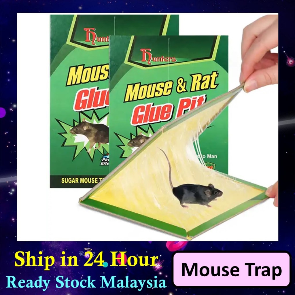 Super Glue Mouse Trap Snake Bugs Rat Mice Catcher Board Foldable Pest ...