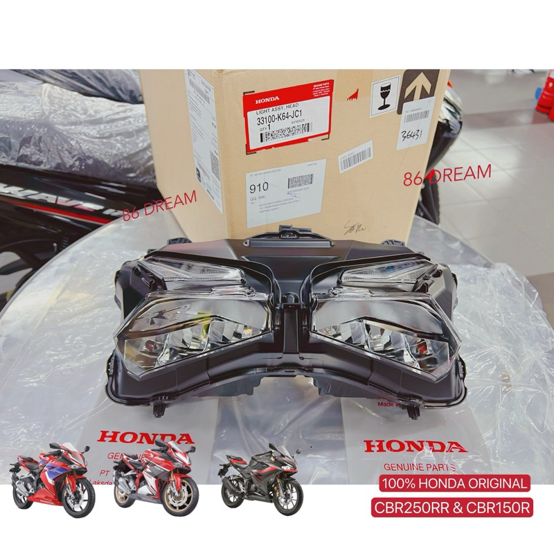HEAD LIGHT LAMP CBR250RR CBR150R 100% ORIGINAL HONDA 33100-K64-JC1 ...