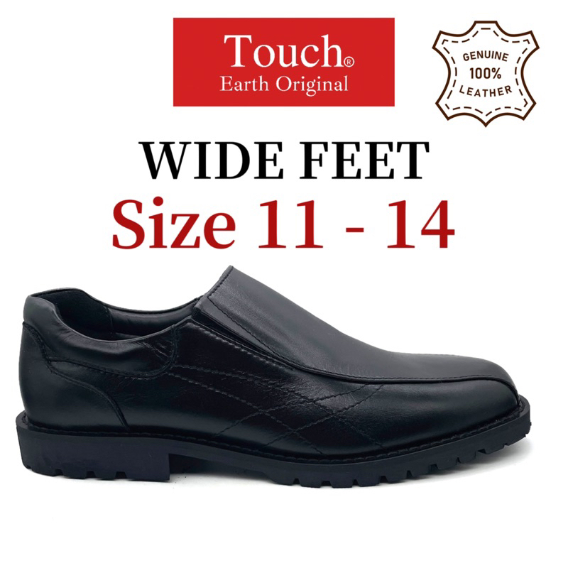 Touch Original Full Length Wide Shoes Formal Shoes Lace Up Kasut ...