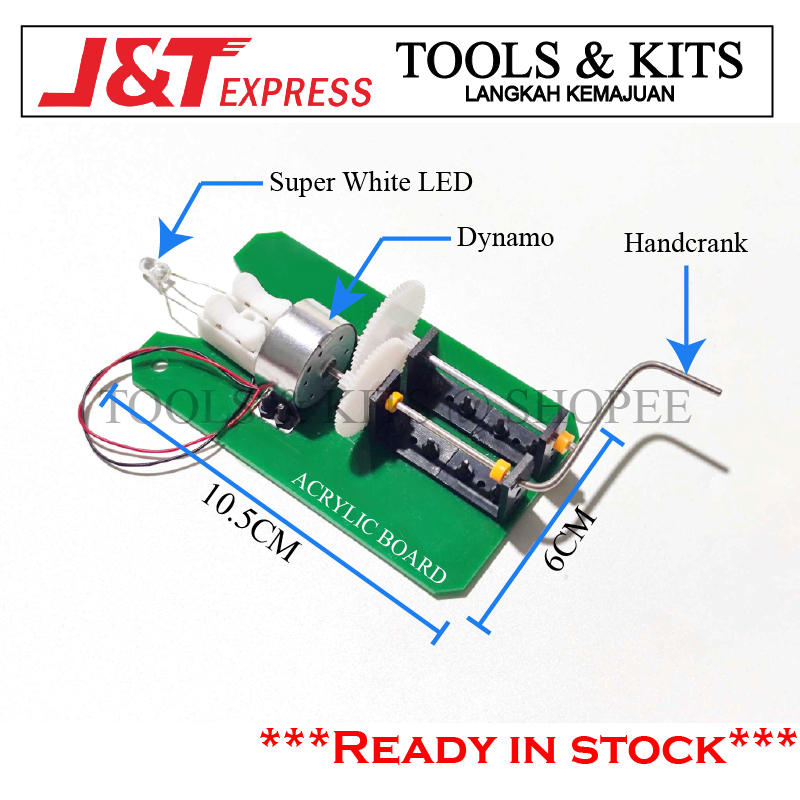 DIY Electricity Generator Hand Crank Generator using Gears & Dynamo RBT ...