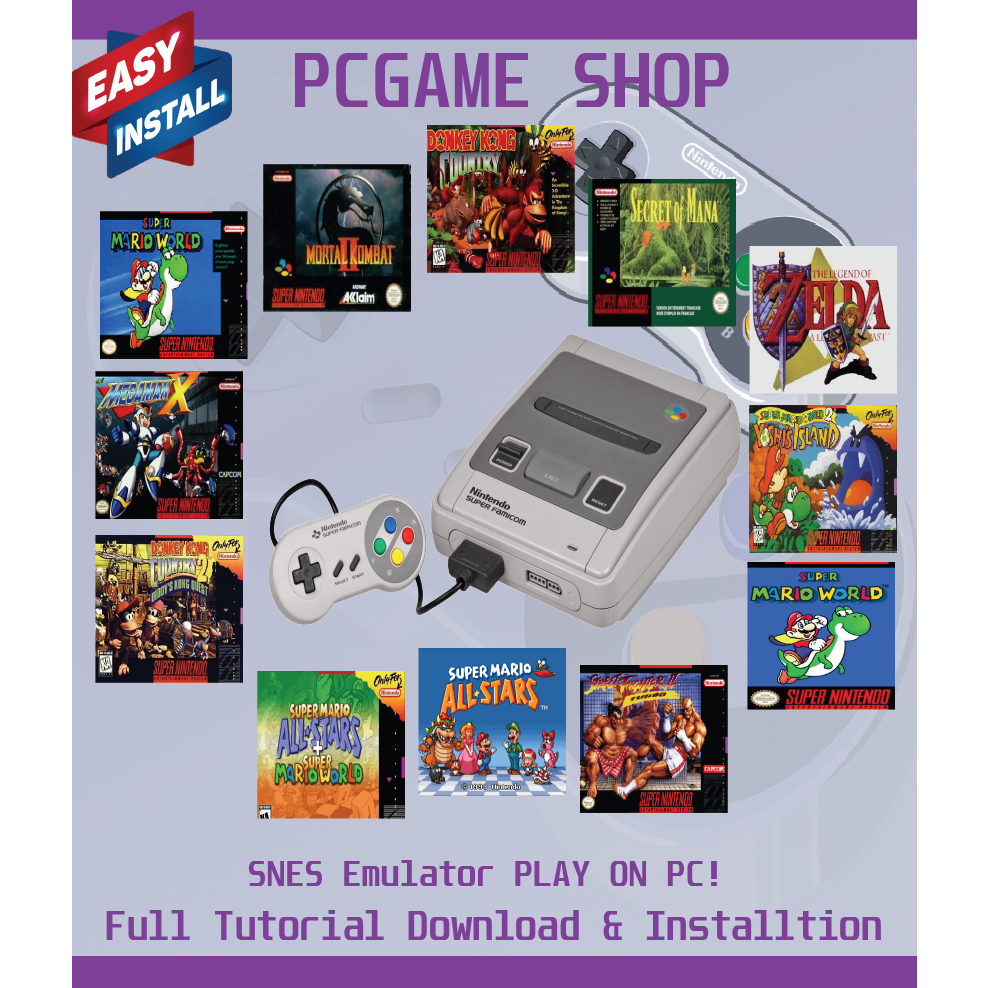 SNES Play on PC Full Tutorial Download & Installtion 【SNES模拟器教程】PC ...