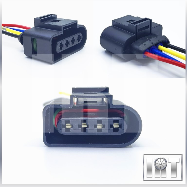 4 Pin Ignition Plug Coil Socket VW Audi A4 A6 Golf Volkswagen 1J0973724 ...