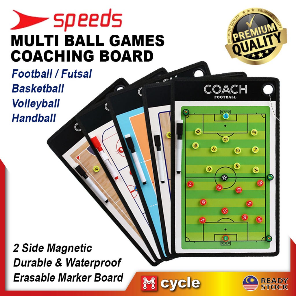 SPEEDS Game Ball Coaching Board for Football Futsal Basketball ...