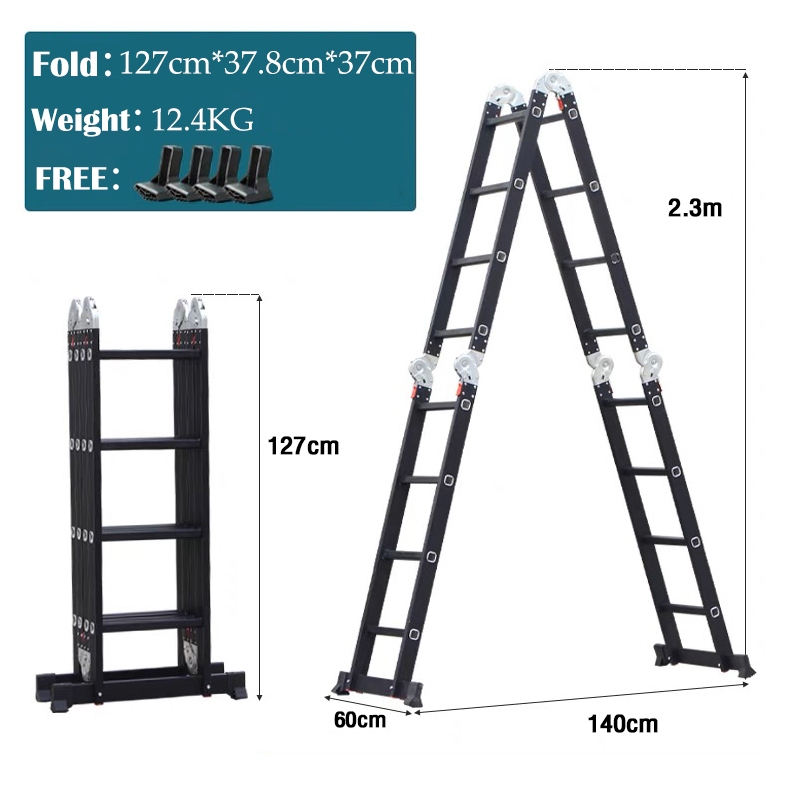 Tangga Lipat Aluminium Heavy Duty Ladder Folding Ladder Foldable Tangga ...