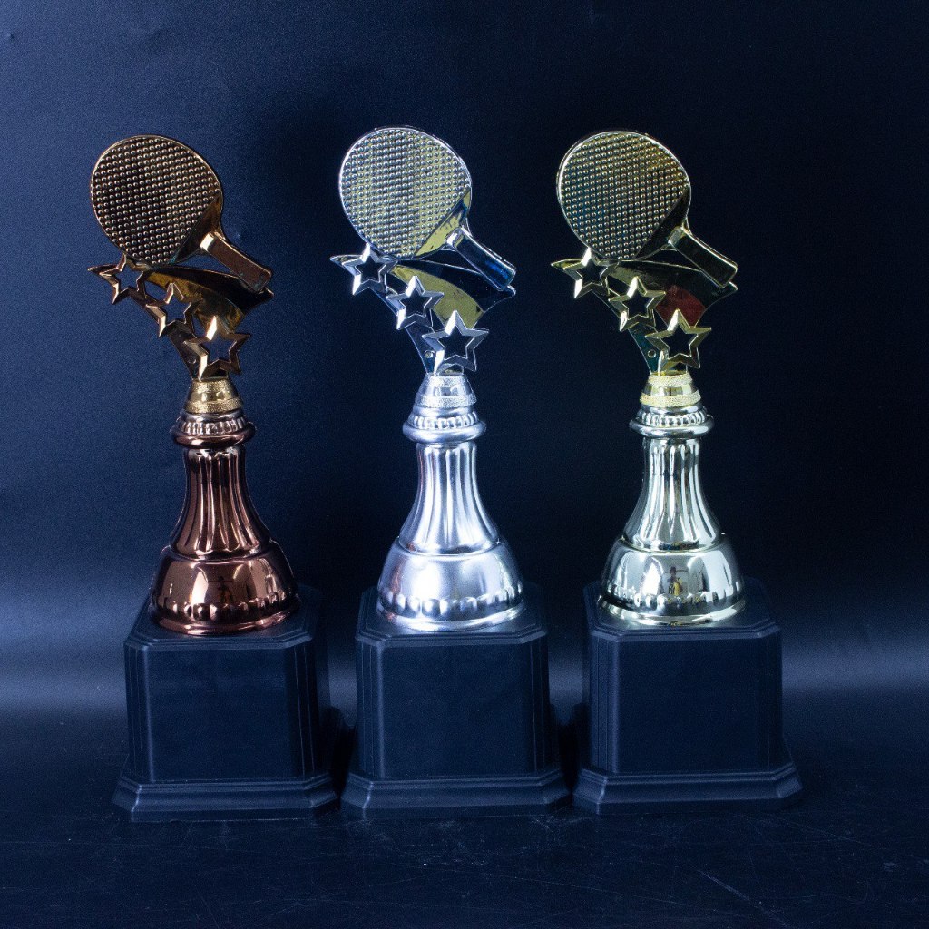 PIALA PING PONG / TABLE TENNIS TROPHY ( TAPAK BERAT & PRINT ATAS PLATE ...