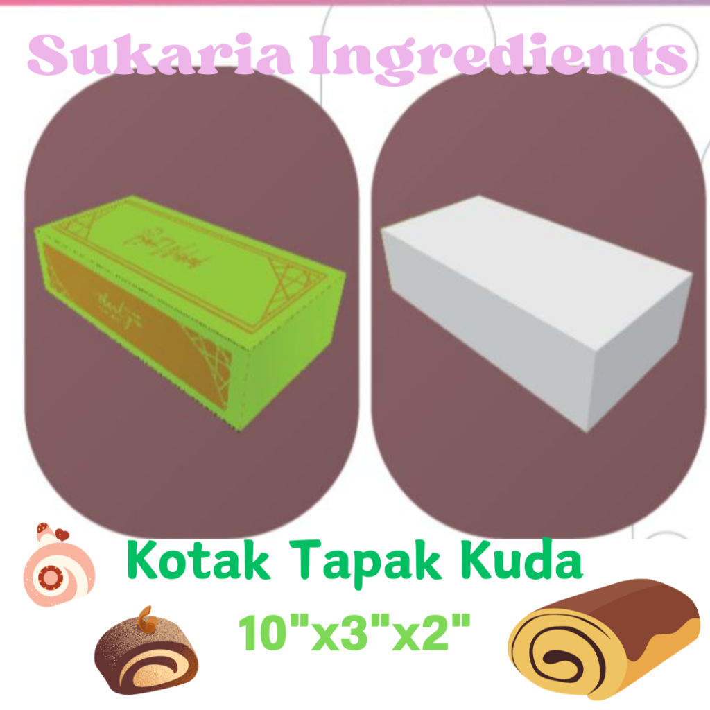 1pcs Good Quality Kotak Tapak Kuda Hari Raya Kotak Box Kek Tapak Kuda ...