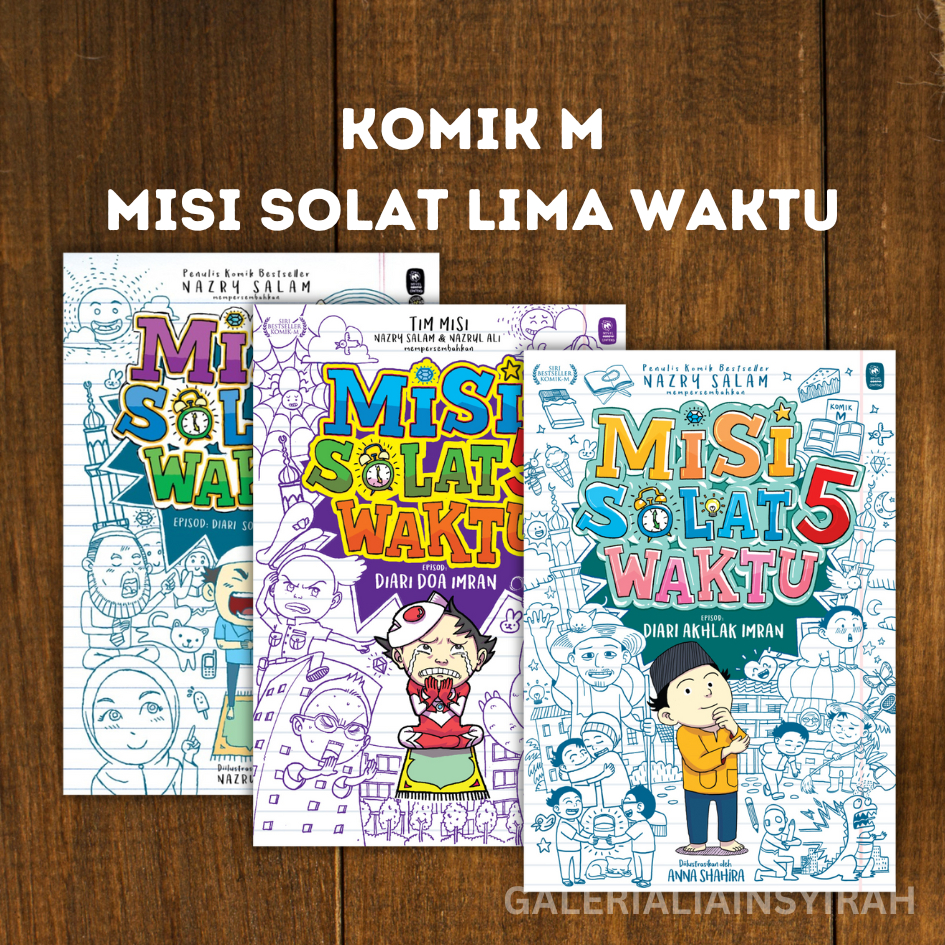 Buku Komik Misi Solat Lima Waktu Diari Solat Imran Diari Doa Imran Komik M | Shopee Malaysia