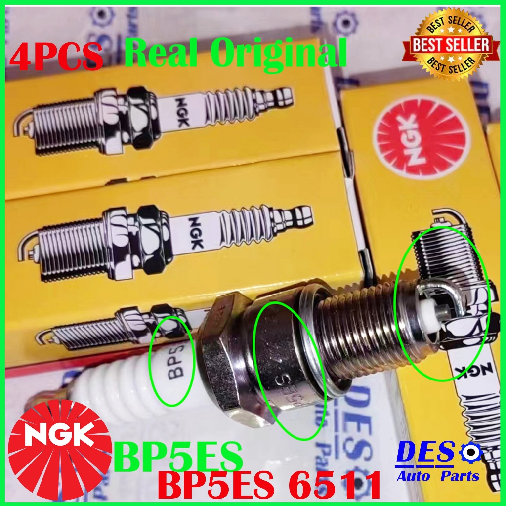 NGK (BP5ES/BP5ES-11) Proton Saga Wira 1.5 Spark Plug Set (4pcs) MADE IN ...