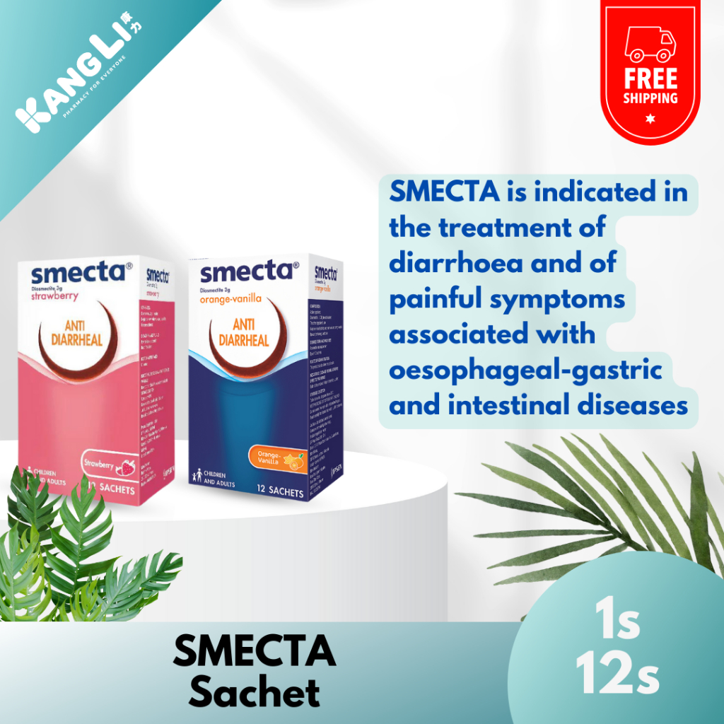 Smecta Orange-Vanilla/ Strawberry Sachet 1s | Shopee Malaysia