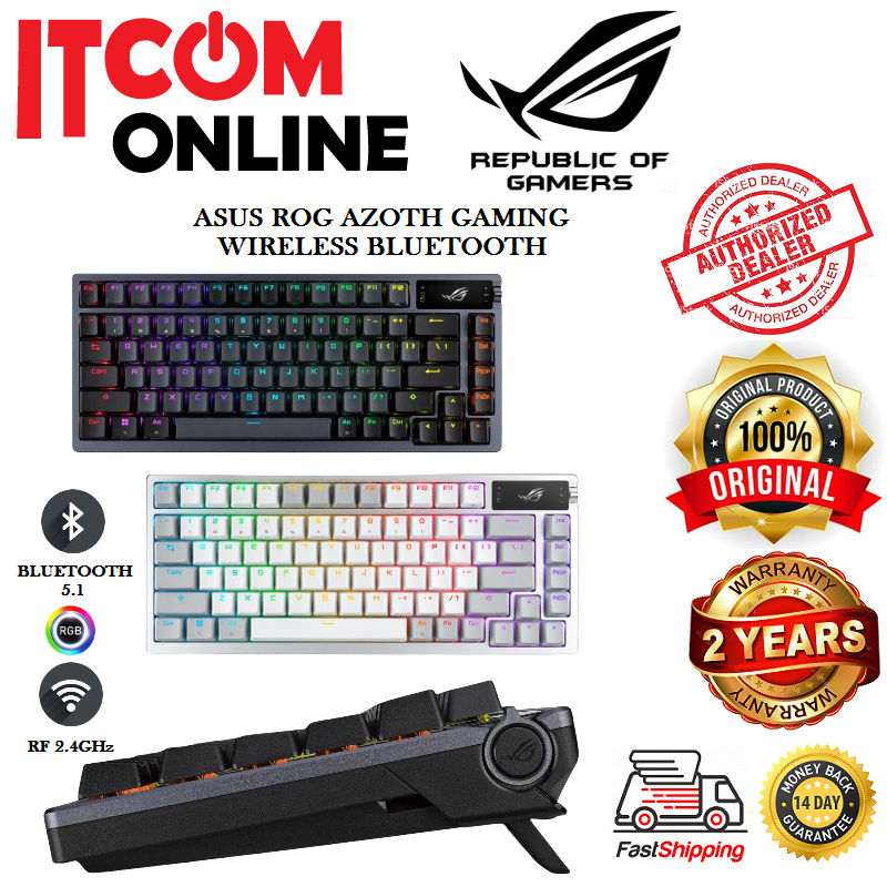 ASUS ROG AZOTH M701 NX MECHANICAL BLUE TACTILE GAMING WIRELESS ...