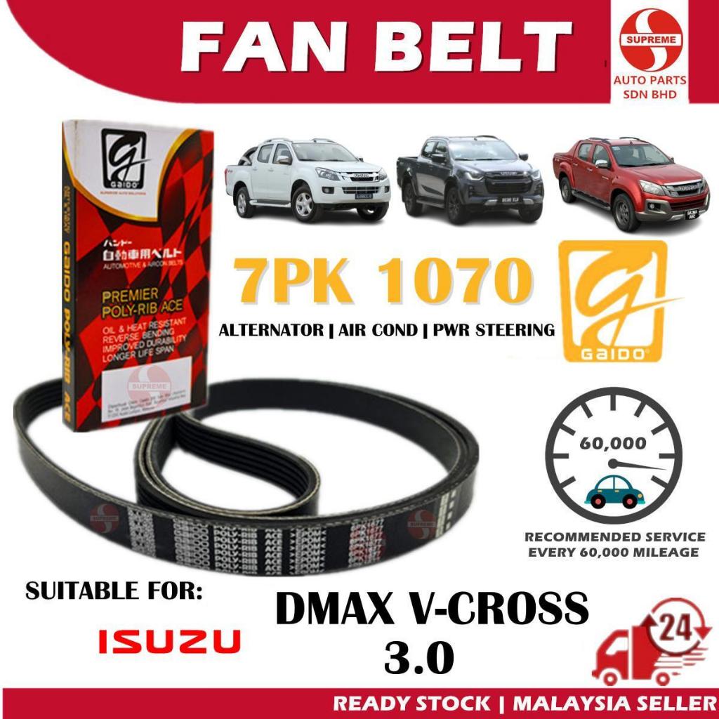 S2U Gaido Fan Belt Isuzu Dmax V-Cross 3.0 Air Cond Alternator Power Steering Belt 7PK1070 Tali ...
