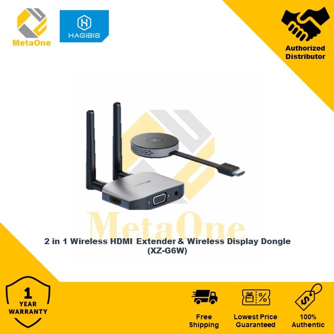 Hagibis 2 in 1 Wireless HDMI Extender & Wireless Display Dongle (XZ-G6W ...