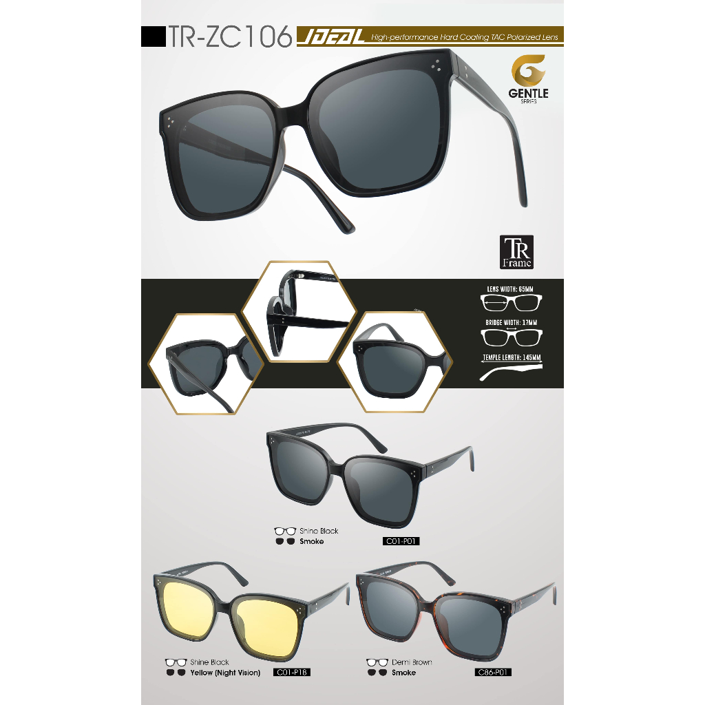 CTS IDEAL ZC106 Polarized Sunglasses (LADY) | Shopee Malaysia