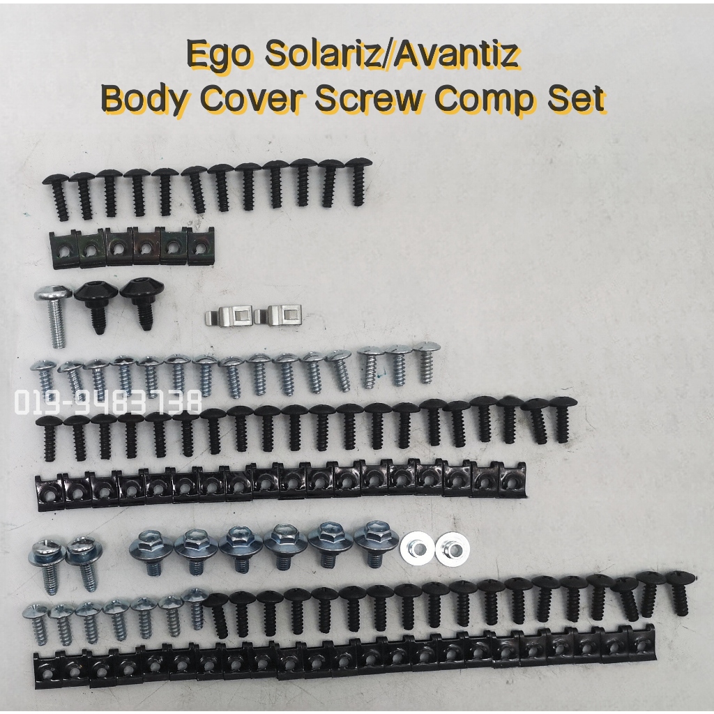 Body Cover Screw Complete Full Set Yamaha EGO Solariz Avantiz Solariz ...