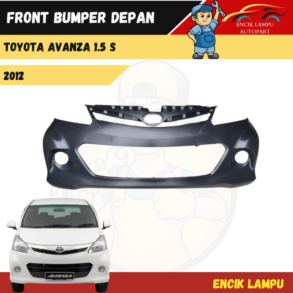 **TOYOTA AVANZA 2012 FRONT BUMPER DEPAN MATERIAL PP NEW HIGH QUALITY ...