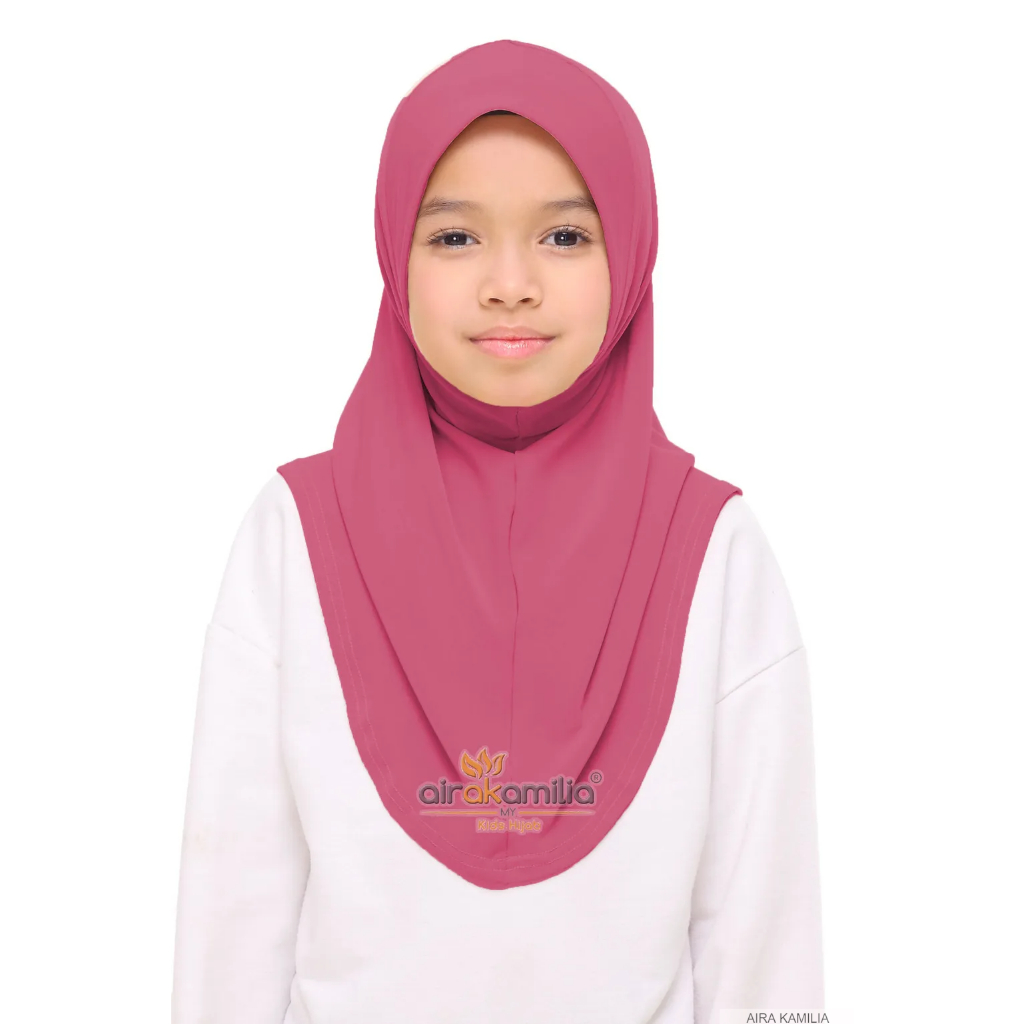 Ume Georgia Peach Lycra (Soft Awning) Kids Hijab / Tudung Budak ...