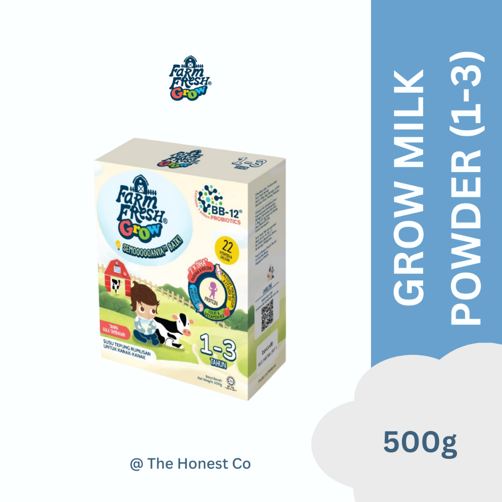 FARM FRESH GROW MILK POWDER 500G - 1-3 YEARS | - The Honest Co ...