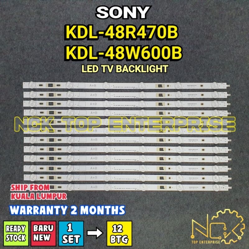 SONY KDL-48R470B KDL-48W600B TV LED BACKLIGHT BARU READY STOCK ...
