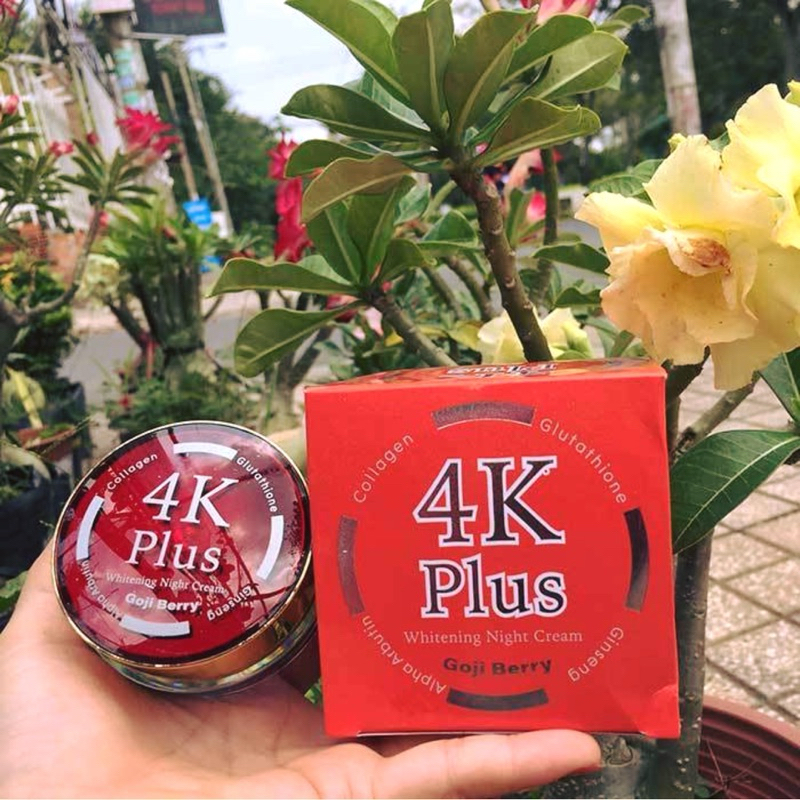 100% ORIGINAL 4K PLUS Whitening Night Cream Goji Berry ( Brightening ...