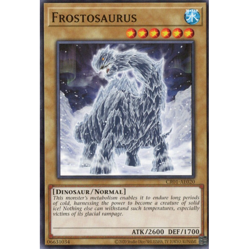 Yugioh CR01-AE020 Frostosaurus (N) | Shopee Malaysia