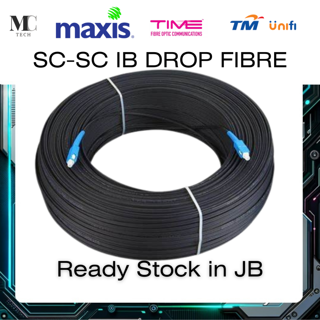 SC-SC Armored FTTH Fiber IB Drop Cable Single Mode Patch Cord Simplex 9 ...