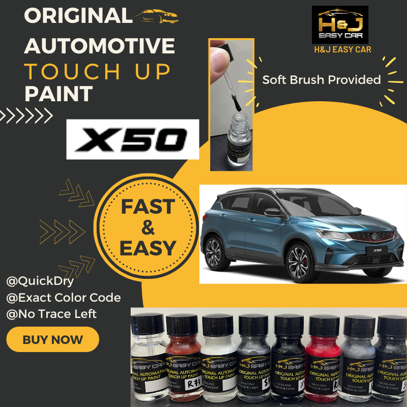 PROTON X50 Automotive Original COLOR CODE Touch Up Paint 10ML | Shopee ...