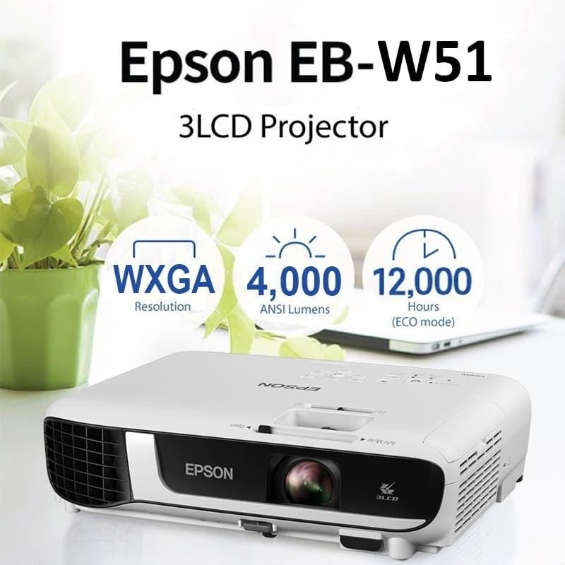 Epson EB-W51 WXGA 3LCD Projector 4000 lumens | Shopee Malaysia