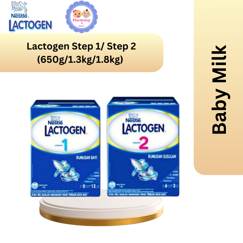 Lactogen Step 1/Step 2 (650g/1.3kg/1.8kg) | Shopee Malaysia