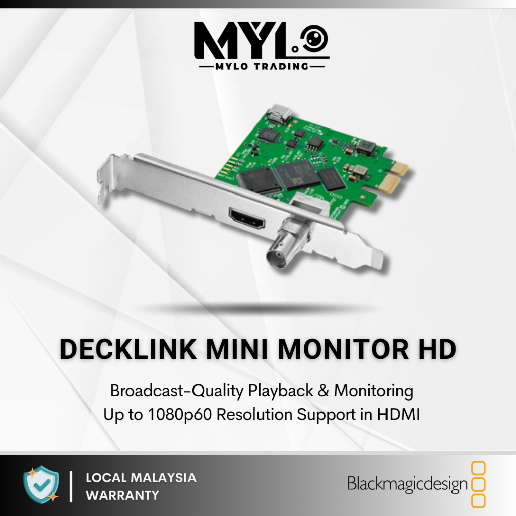 Blackmagic Design DeckLink Mini Monitor HD ( BDLKMINIMON3G ) | Shopee ...