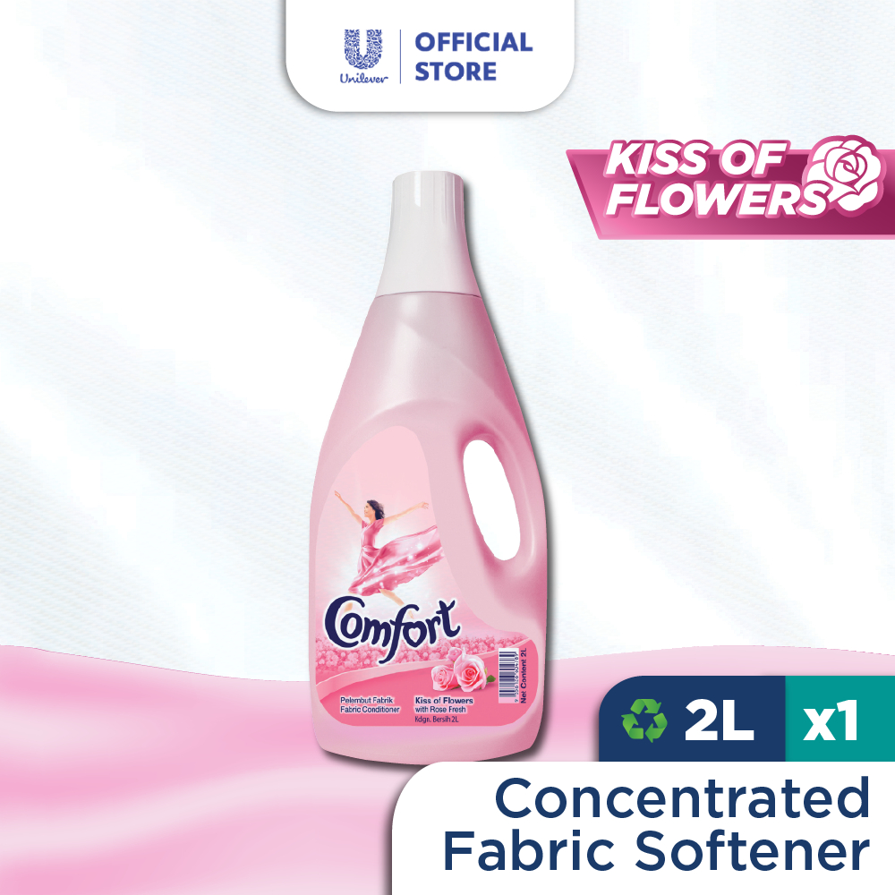 Comfort Dilute Fabric Softerner Kiss of Flowers (2L) | Shopee Malaysia