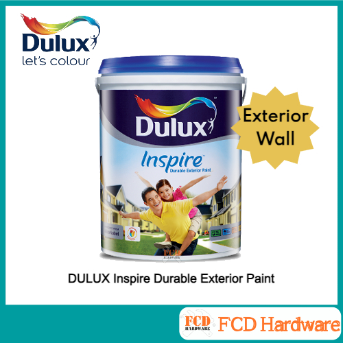 [1Litre/White] DULUX Inspire Exterior Wall Paint / Outdoor wall / Luar ...