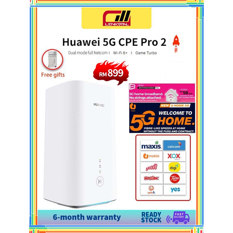 Huawei WiFi Router Sim Card Modem BOOST 5G CPE Pro 2 H122-373 | Shopee ...