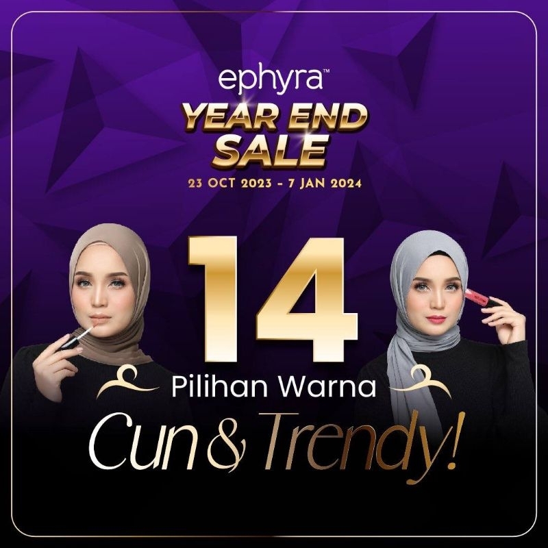 EPHYRA LIPS MATTE LIP COLOR LIPSTICK GINCU | Shopee Malaysia