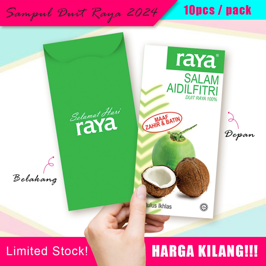 [10pcs] Borong!!!130gsm Tebal Sampul Duit Raya Design Baru 2024 Rare ...