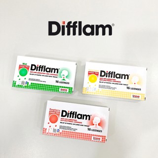Difflam Lozenges 16s Sugar Free Mint Honey Lemon Raspberry | Difflam AB ...