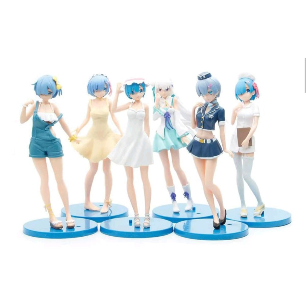 Anime Figure Cute Kawaii Rem Miku Hatsune Minifigure Q Version Noddle ...