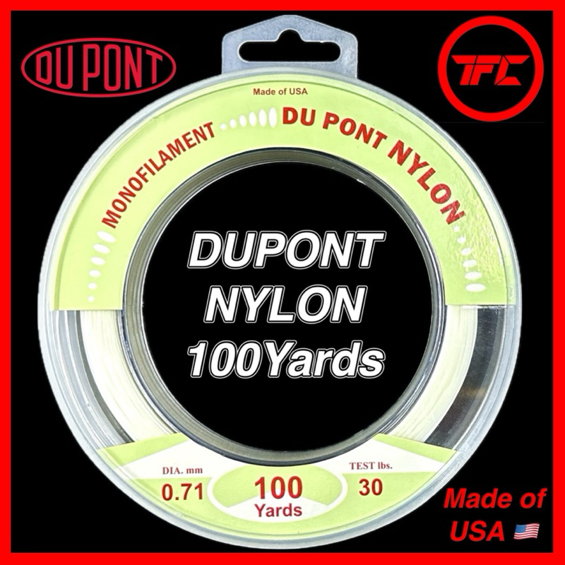 DUPONT USA 🇺🇸 Nylon Monofilament 100YDS Du Pont 100yards Leader Shock ...