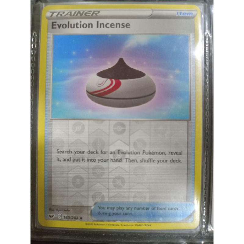 PTCG Pokemon TCG Singles Sword & Shield Evolution Incense (Reverse Holo ...