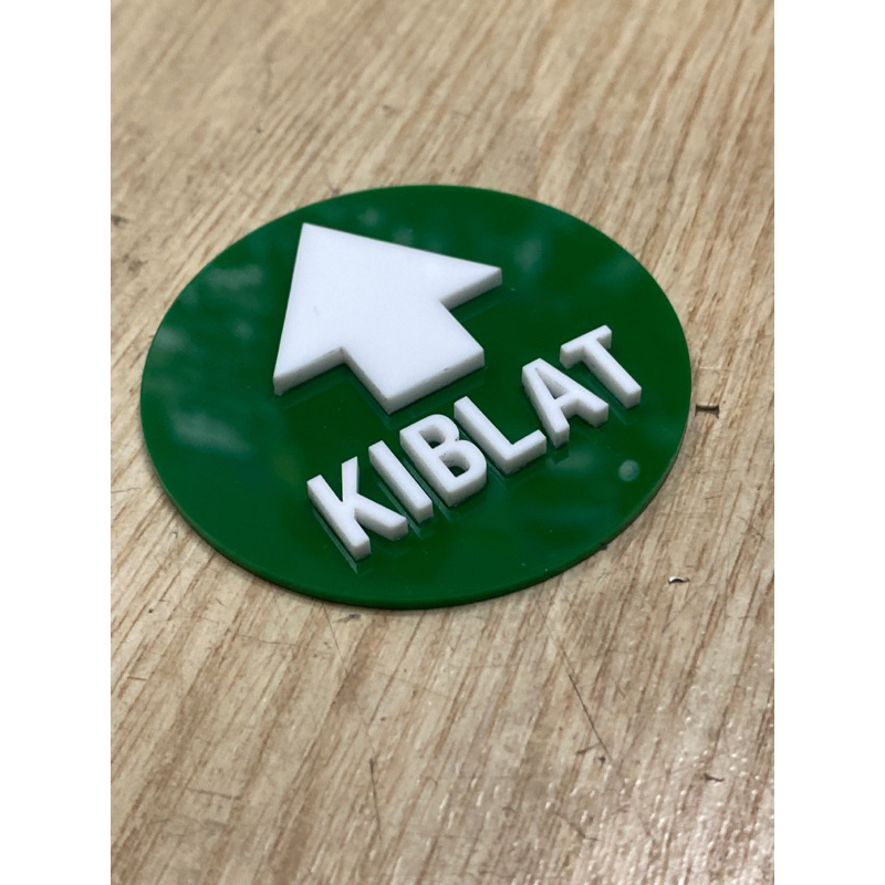 sticker untuk Arah Kiblat / KIBLAT bulat sticker homestay Hotel Masjid ...