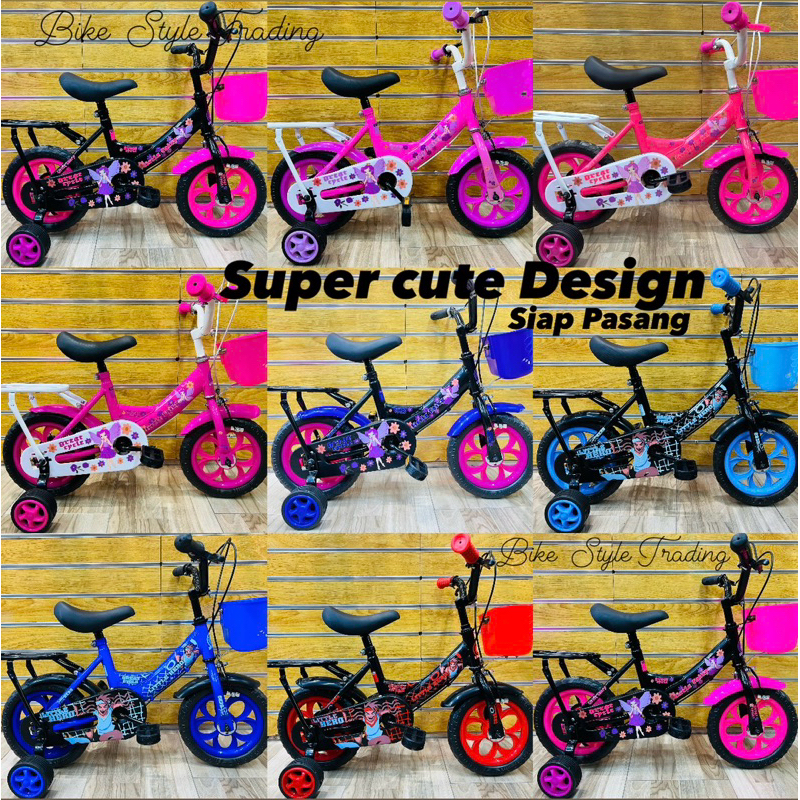 Siap pasang / Basikal Budak / Basikal 12” INCH / BASIKAL KANAK KANAK ...
