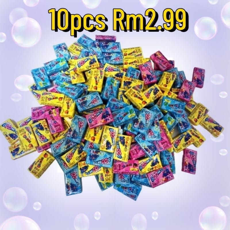 WRIGLEY'S Boomer Magic Colors Chewing Gum [10pcs] | Shopee Malaysia