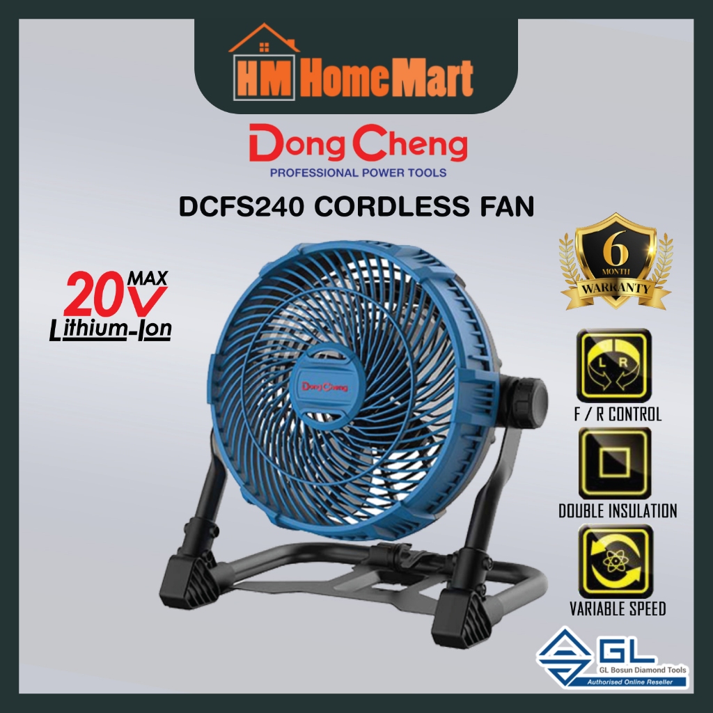 DONG CHENG Cordless Fan DCFS240 (6 Months Warranty) | Shopee Malaysia