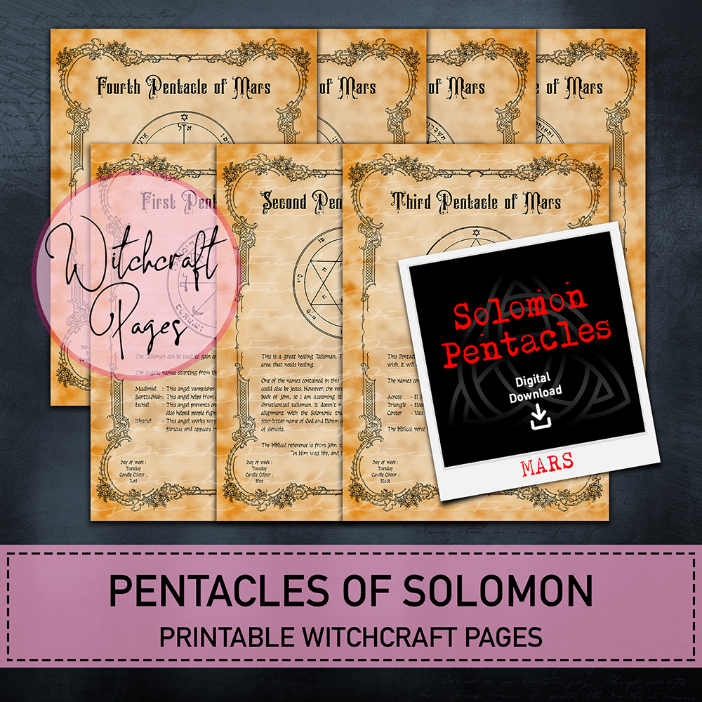 FuchsDich Printable MARS Pentacles of Solomon | PDF | Witchcraft ...