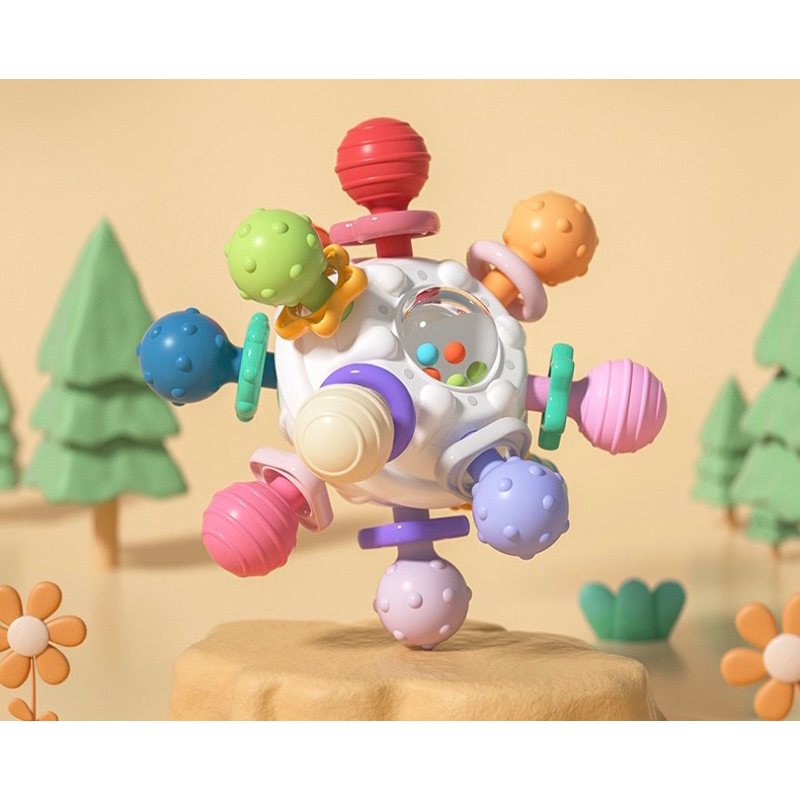 Teether Baby Rattle Manhattan Ball Newborn Baby Rattling Tooth Mainan ...