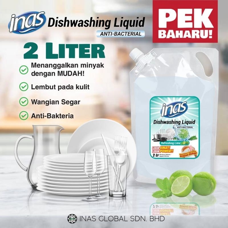 Dishwashing liquid INAS/Sabun pencuci pinggan 2 liter | Shopee Malaysia