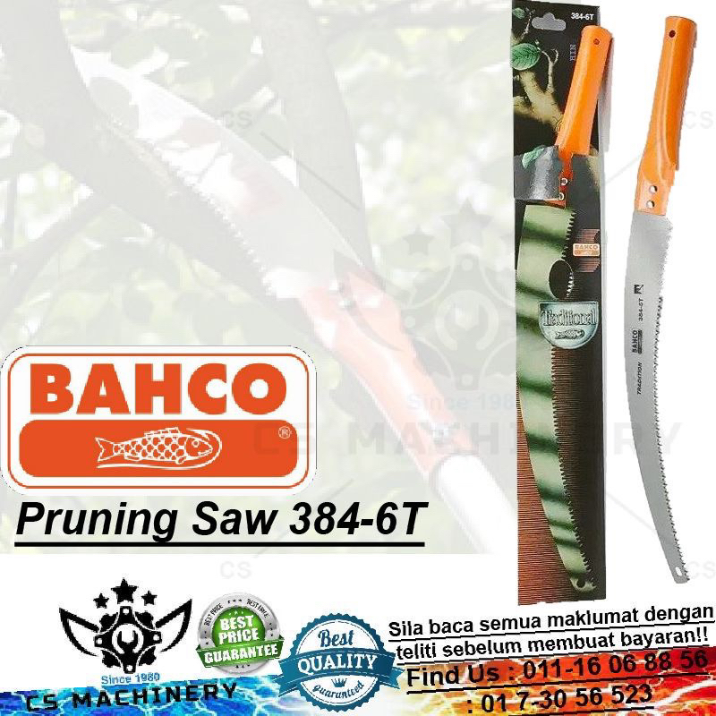 Original!! Bahco Pruning Saw branch cutter / gergaji kayu 384-6T | Shopee Malaysia
