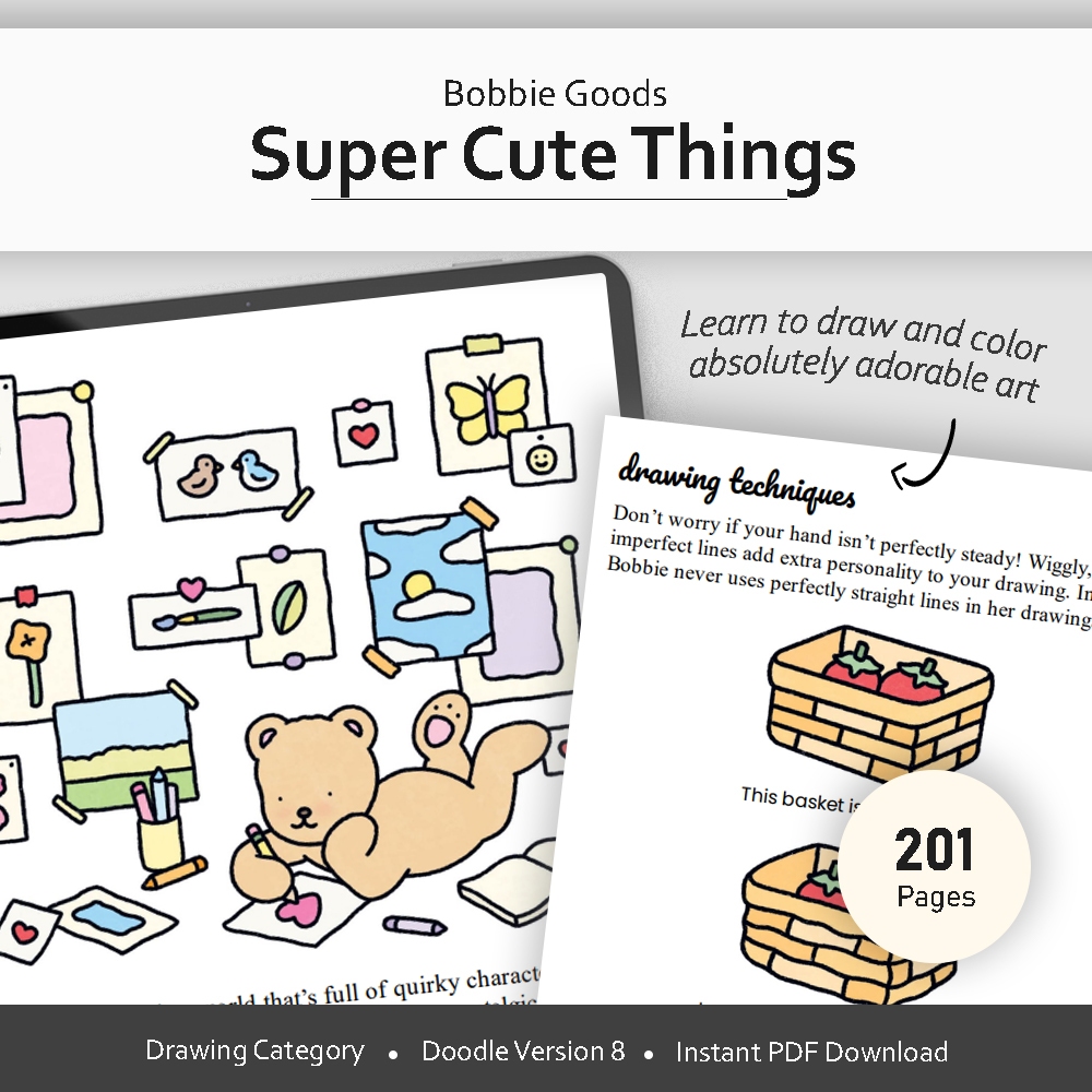 [ PDF ] Drawing - How to Draw Super Cute Things | Shopee Malaysia