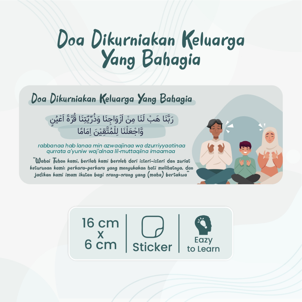 60 Pilihan Doa Harian Sticker Colourful Bookmarks With Free Gift ...
